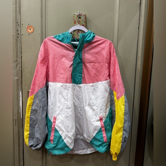 Jackets & Coats | Vintage Colorful Raincoat | Poshmark